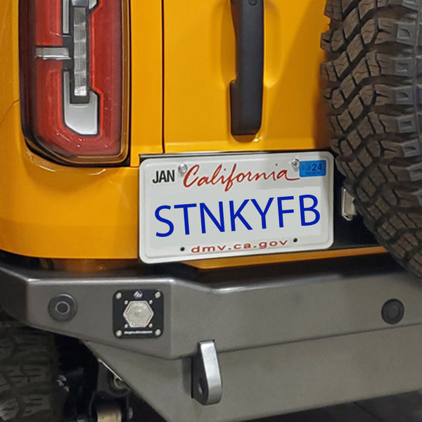 Rear License Plate Relocation Bracket for Bronco 6G – StinkyFab